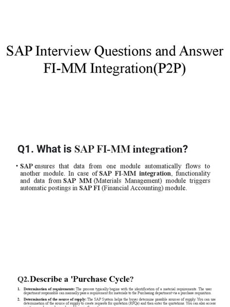P2p Interview Questions And Answer 3 Pdf Procurement Invoice