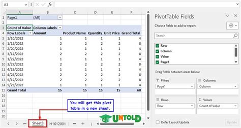 how to create pivot table in excel for different worksheets excel untold