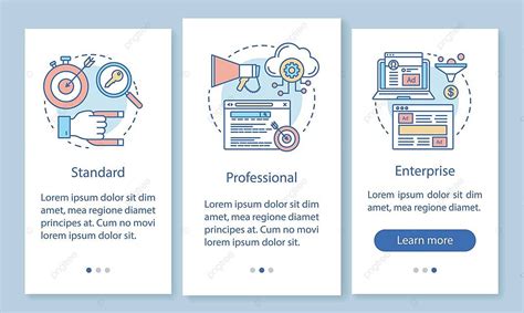 Onboarding Mobile App Page Screen With Linear Concepts For Seo Keyword Tool Subscription Vector