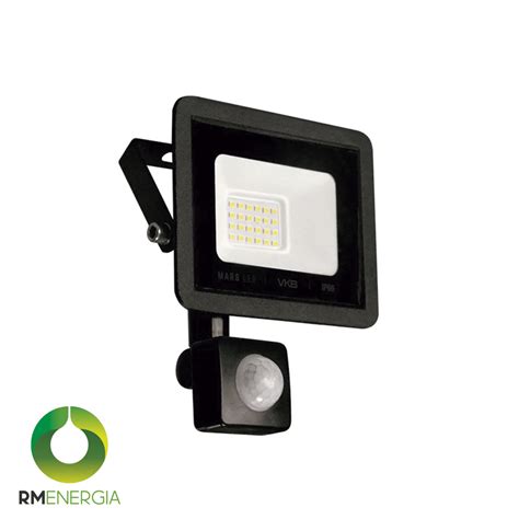 Proyector de Área LED 30W con sensor IP65 6500K Iluminación LED Energías Renovables y