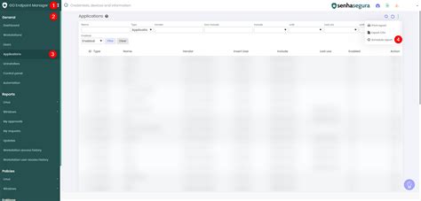 how to access go applications schedule reports endpoint privilege