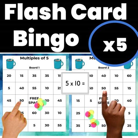 Multiplication Bingo X5 3rd 4th 5th 6th Grade Charts Fact Fluency