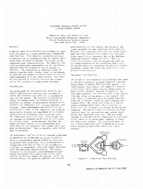 A Digital Adaptive Controller For A Steam Turbine System IEEE Conference Publication IEEE Xplore