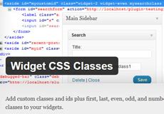 Стили оформления для виджетов плагин Widget CSS Classes