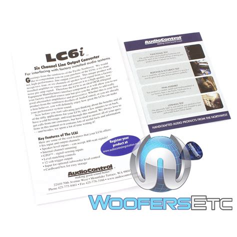 AudioControl LC I Black Six Channel Line Output Converter With Summing