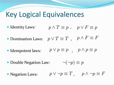 Ppt Propositional Equivalences Powerpoint Presentation Free Download
