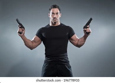Thousand Action Pose Gun Man Royalty Free Images Stock Photos Pictures Shutterstock