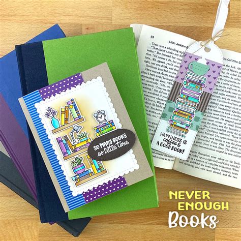 Newtons Nook Designs April Reveal Day 1 Never Enough Books Stamp