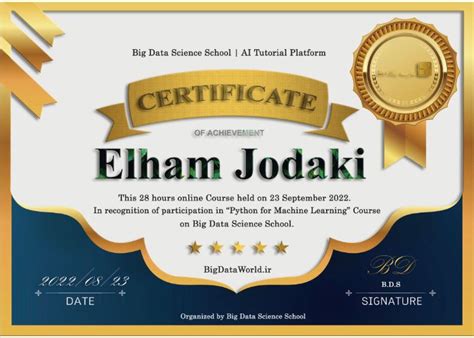 Elham Joodaki On Linkedin Alinazarizadeh Bigdatascienceschool