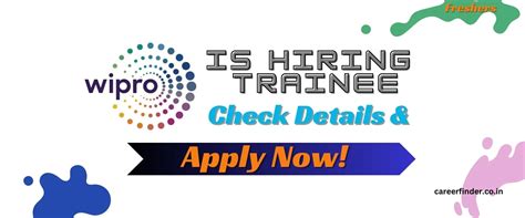 Join As A Trainee In Wipro Apply Now Career Finder