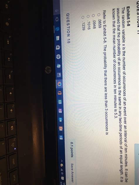 Solved The Random Variable X Is The Number Of Occurrences Of