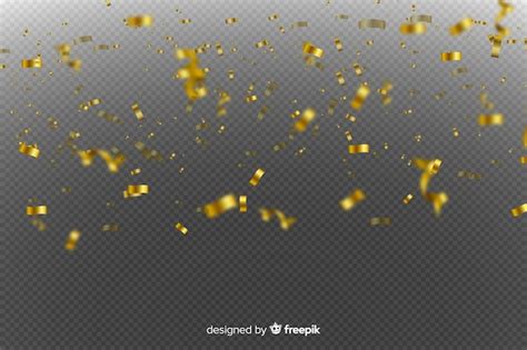 Золотой фон конфетти | Бесплатно векторы