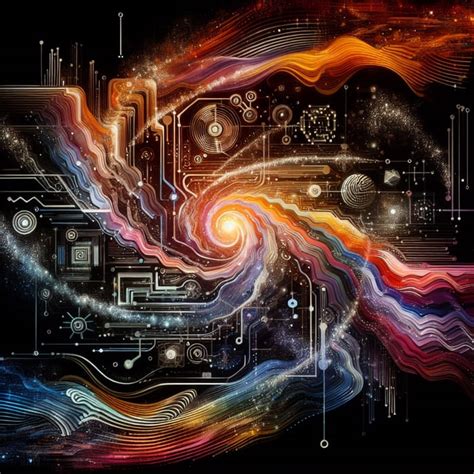 Abstract Technology Elements Dance Ai Art Generator Easy Peasyai
