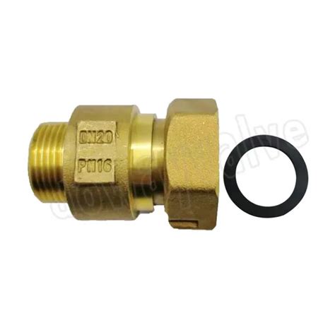 3 4 In Line Check Valve Brass Spring Loaded Inline For Water Meter