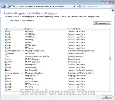 Default Programs Associate A File Type Or Protocol Tutorials