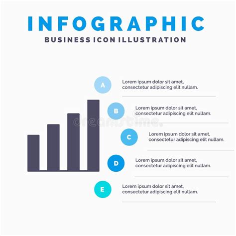 Analytic Interface Signal User Solid Icon Infographics 5 Steps