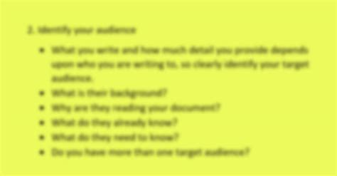 How To Structure Bullet Point Lists Writing Clear Science