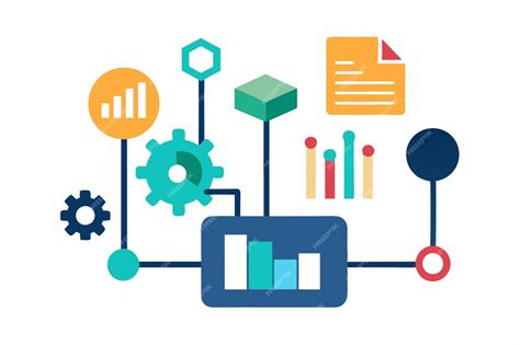 Premium Vector Machine Learning Graphics Data Analytics Amp Algorithm Icons