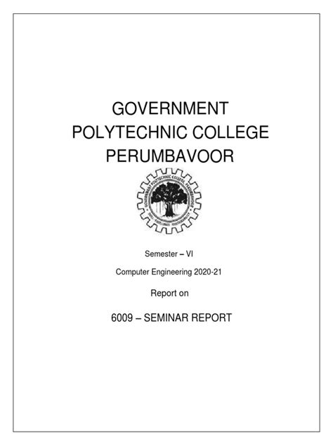 government polytechnic college perumbavoor 6009 seminar report pdf shader rendering