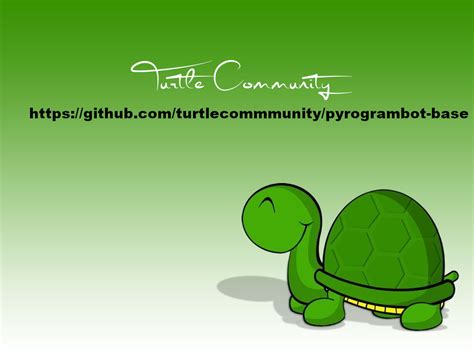 Github Turtlecommmunitypyrogrambot Base 🐢telegram Pyrogram Bot Base🐢