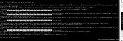 Windows下安装tensorflow（清华镜像）pip在清华镜像安装tensorflow Csdn博客