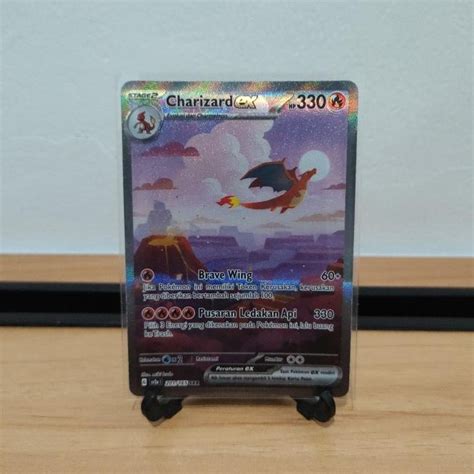 Jual Pokemon 151 Tcg Indonesia Charizard Ex Sv2a 201165 Sar Shopee