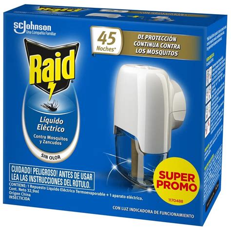 Raid Insecticida Eléctrico Para 45 Noches Ofertitas