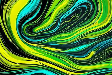 Premium Ai Image Light Green Yellow Vector Texture With Wry Lines Abstract Illustration With