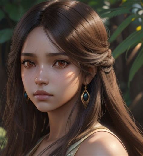 Chica Casta A Con Ojos Avellana