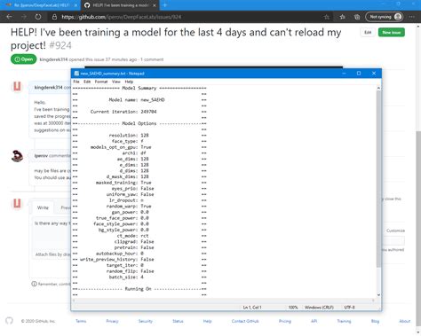Help I Ve Been Training A Model For The Last Days And Can T Reload My Project Issue