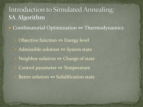 Ppt Simulated Annealing Powerpoint Presentation Free Download Id 2597820