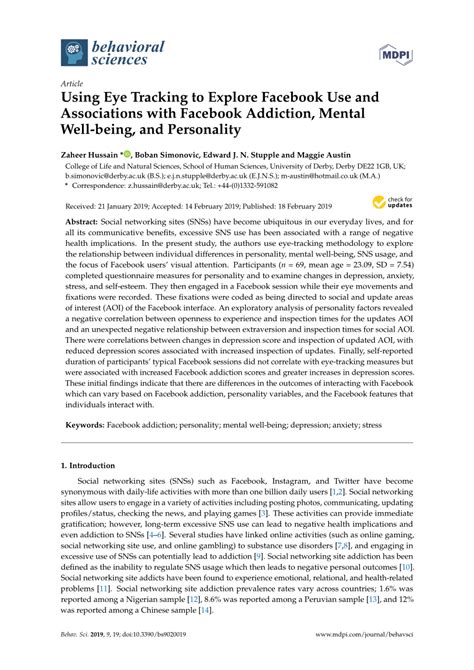 PDF Using Eye Tracking Methods To Measure Attention To Facebook Content