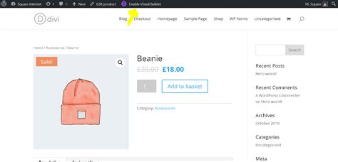 Building A Custom WooCommerce Product Page With Divi Square Internet