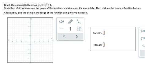 solved graph the exponential function g x 3x 1 to do this