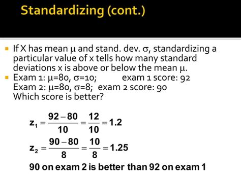 Normal Distribution Standard And Nonstandard Curveppt