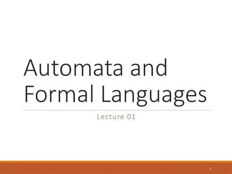 Pdf Automata And Formal Languages Bu Science4888 · Automata And Formal Languages Lecture