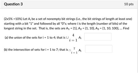Solved Question 32×510 ﻿let Ai ﻿be A Set Of Nonempty