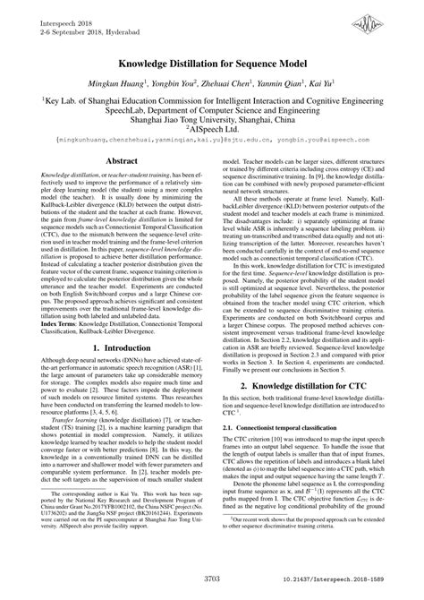 pdf knowledge distillation for sequence model