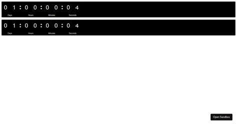 React Flip Clock Countdown Example Forked Codesandbox