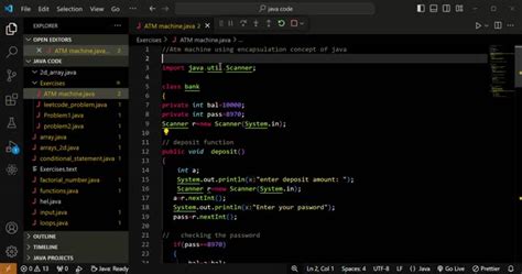 Developed An Atm Machine Program Using Java Deepak Das Posted On The Topic Linkedin