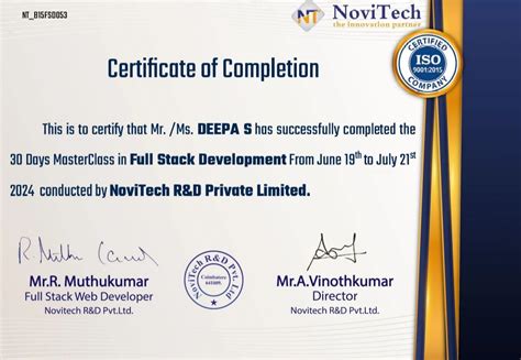 Deepa S On Linkedin Fullstack Codinglife Novitech Bootcamp Developer