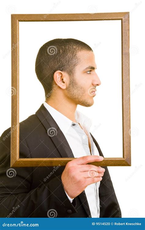 Man In Frame Stock Photo Image Of Proud Imagination