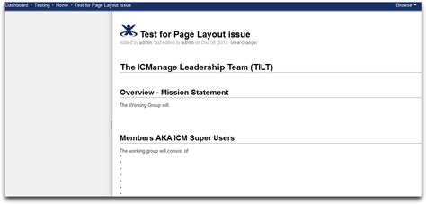 Using Documentation Theme The Left Side Navigation Bar Is Blank And The Page Tree Is Missing