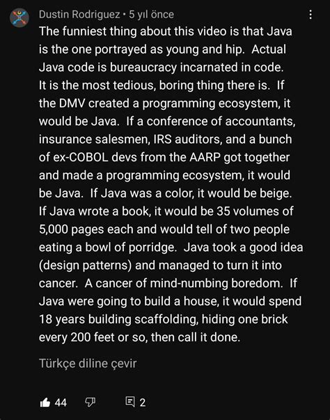 Maybe We Should Dial Back Java Hate A Little Rprogrammerhumor