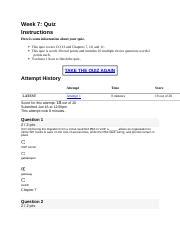Week 7 Quiz 1 Docx Week 7 Quiz Instructions Here Is Some Information About Your Quiz This