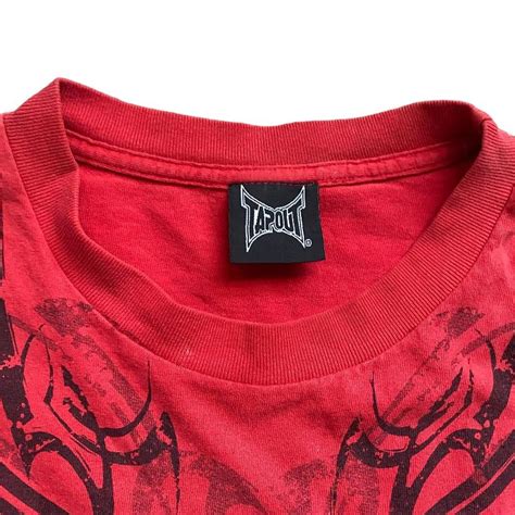 Dope Red Tapout Shirt Size Xl Pit To Pit 24 Depop