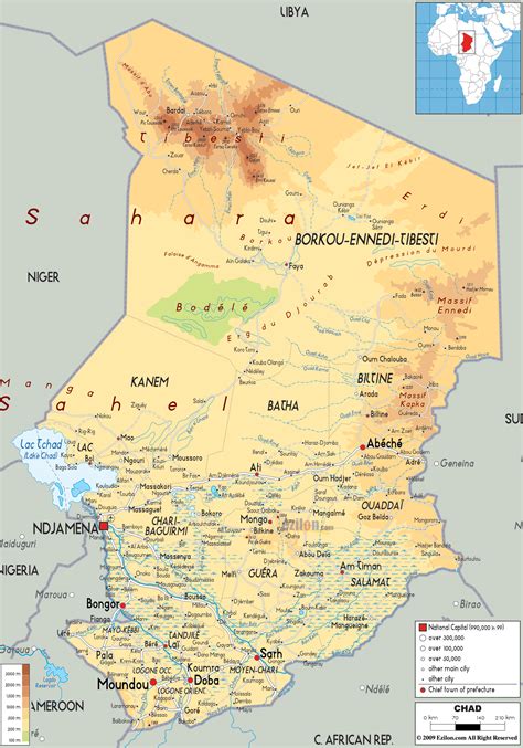 Tibesti Mapa Mapa
