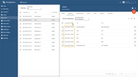 设备属性 thingsboard社区版