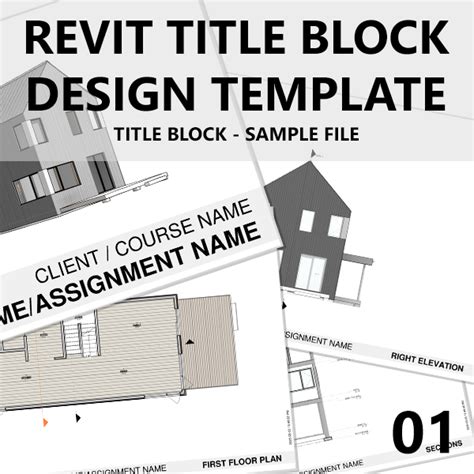 Revit Title Block 11x17 Design Style 1