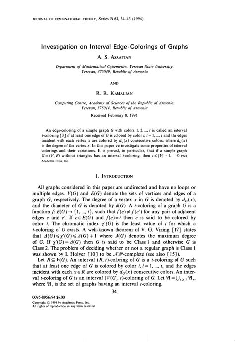 Pdf Investigation On Interval Edge Colorings Of Graphs